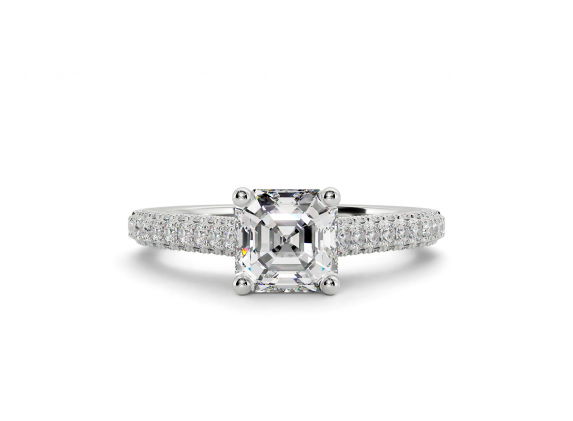Vintage asscher cut diamond store