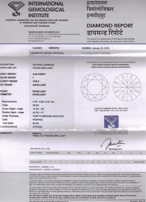Diamond Grading - Info About GIA, HRD, EGL - 77 Diamonds Education